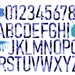 Splatter Alphabet Png, Splash Font, Sparkle Blue Letters Png, Uppercase ...