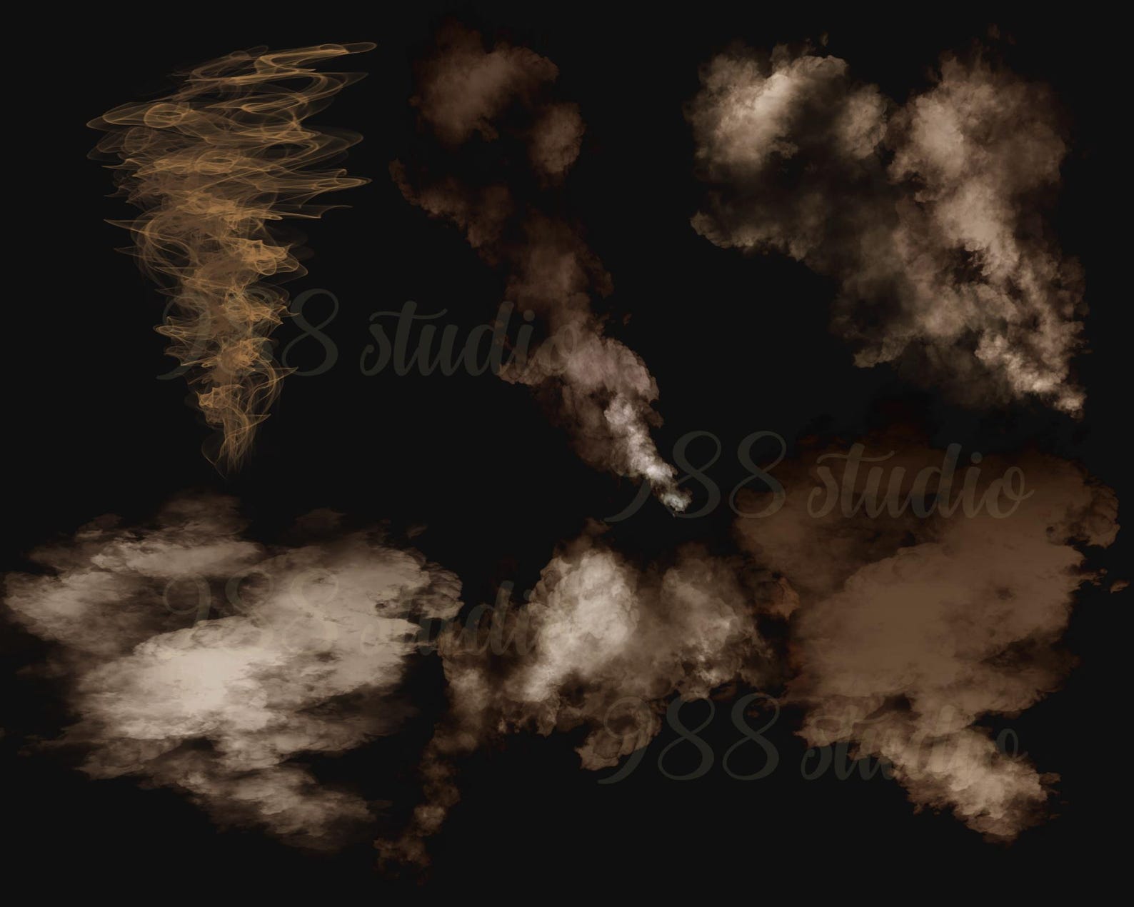 Brown Smoke Effect Png-cloud of Smoke Png- Brown Fog Smoke- Texture Png ...