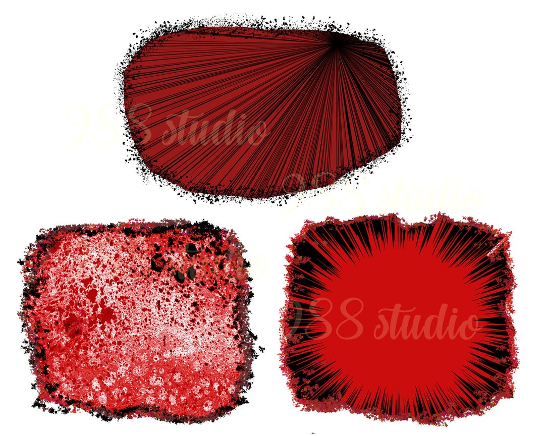 Red Splatter Frame Png splash Background, Bleach Effect Png, Bleached ...