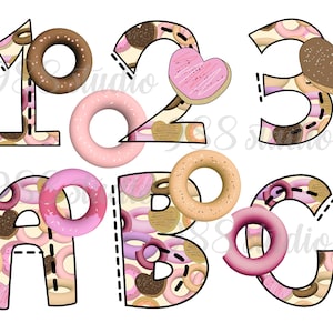 Donut Alphabet Png, Bakery Font, Pastry Clip Art, Donut Art, Food ...