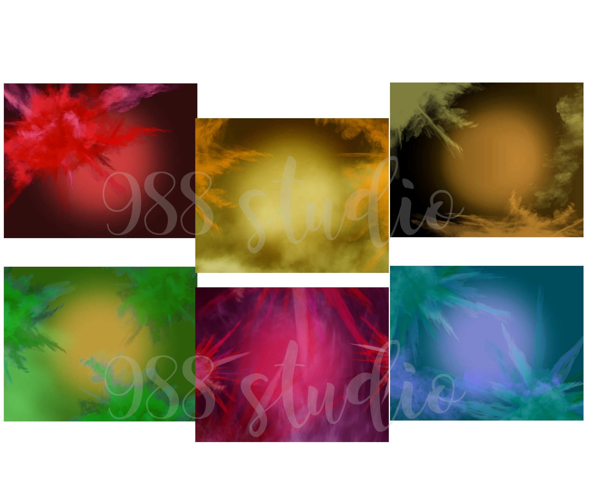 Abstract Color Fog Background Png Red Pink Blue Green - Etsy