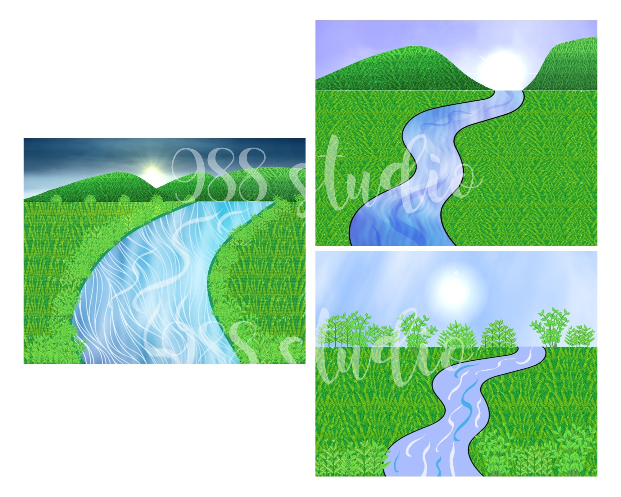 Streams And Rivers Clipart