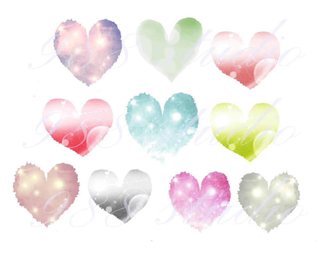 Sparkle hearts png glitter hearts png hearts sublimation | Etsy