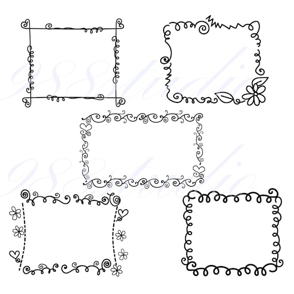 Doodle Frames - Etsy