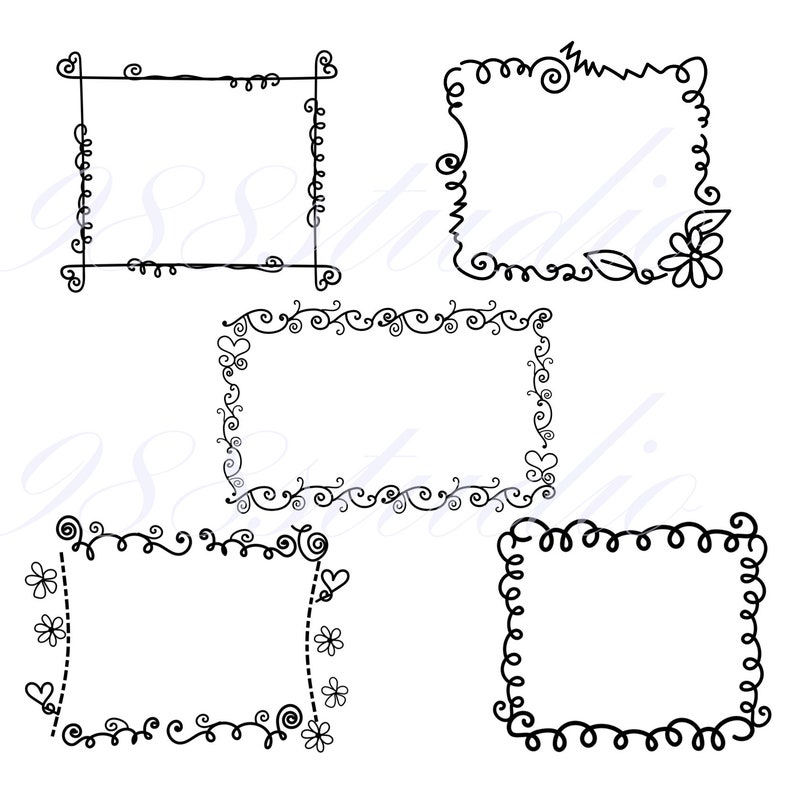Doodle Frames - Etsy