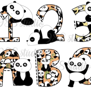 Panda Alphabet, Bear Fonts, Doodle Alphabet, Animal Alphabet Png, Pdf ...
