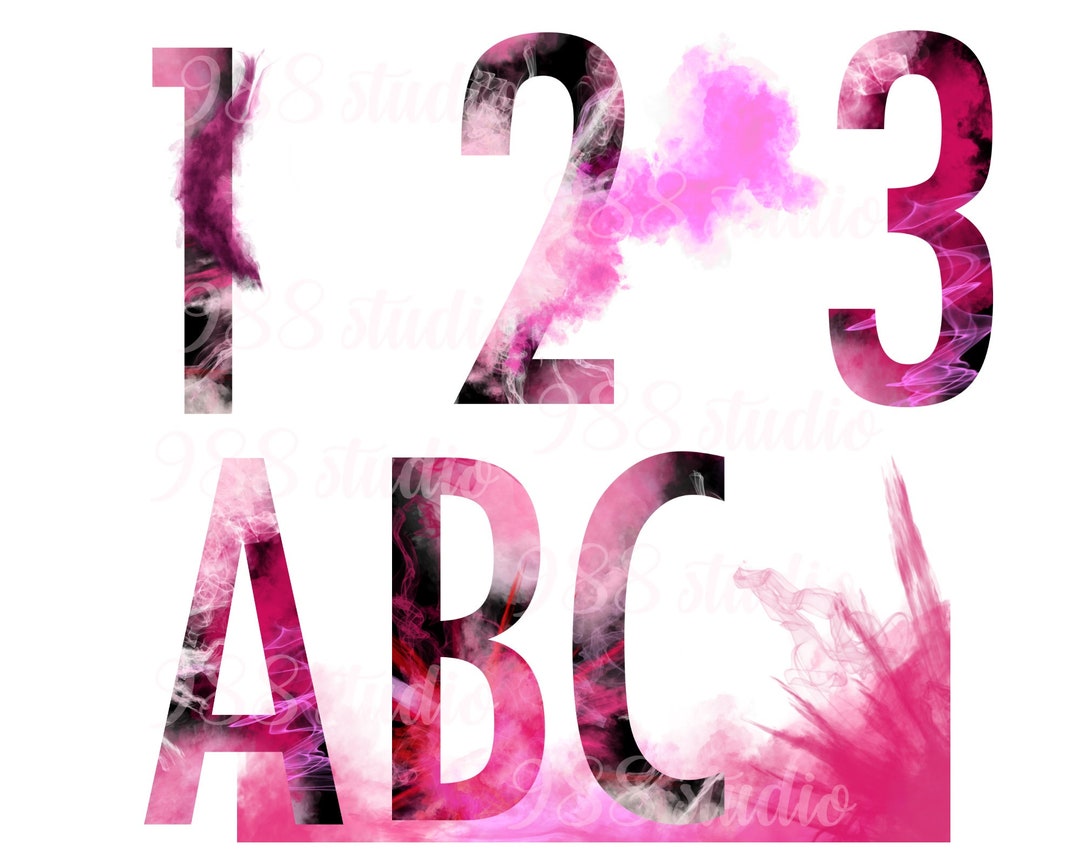 Display Fonts, Smoke Letters Png, Pink Alphabet Clip Art, Smoke Effect ...