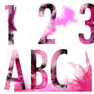 Display Fonts, Smoke Letters Png, Pink Alphabet Clip Art, Smoke Effect ...