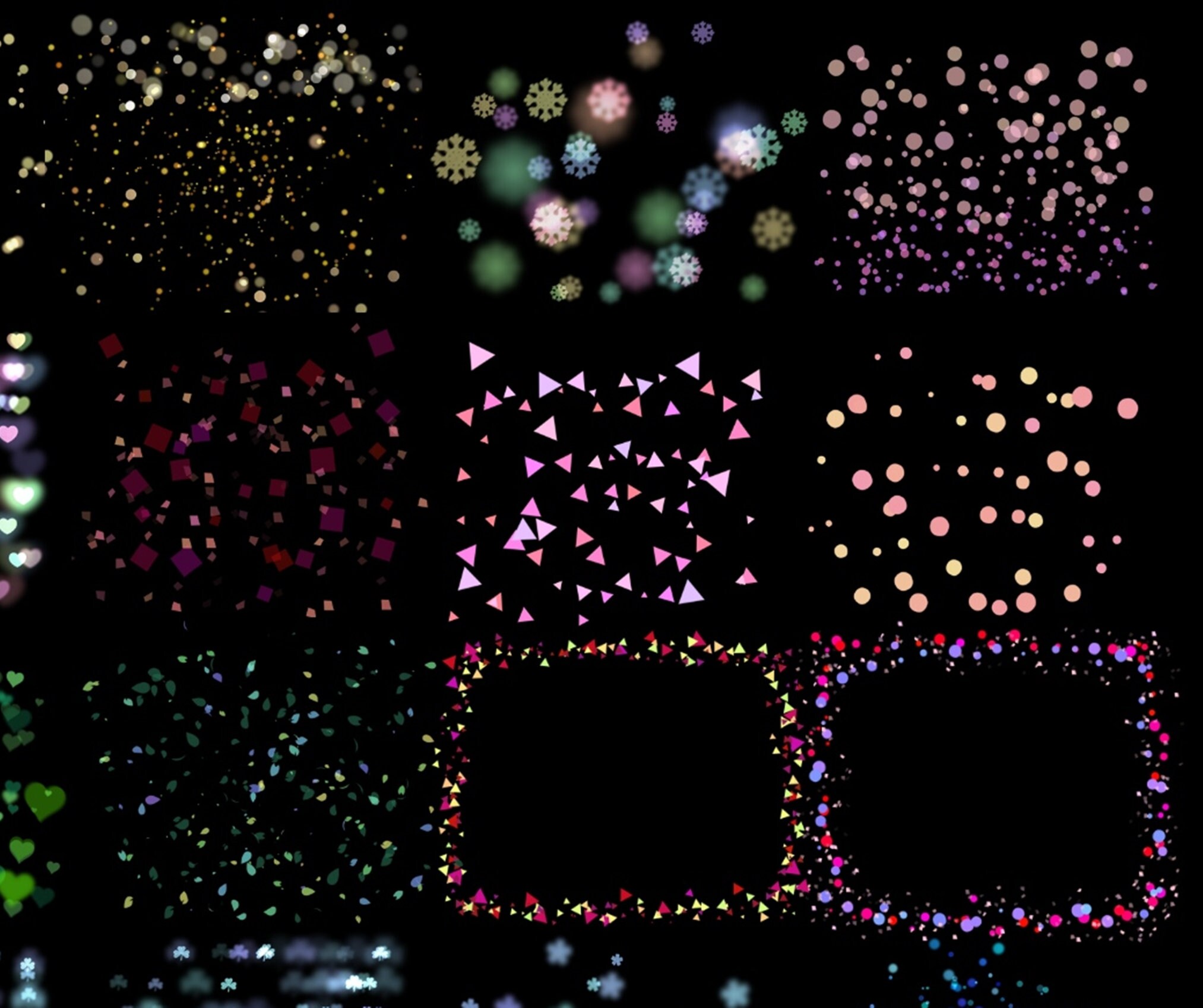 Confetti Transparent Png Glitter Overlay-30 Png Parkle - Etsy