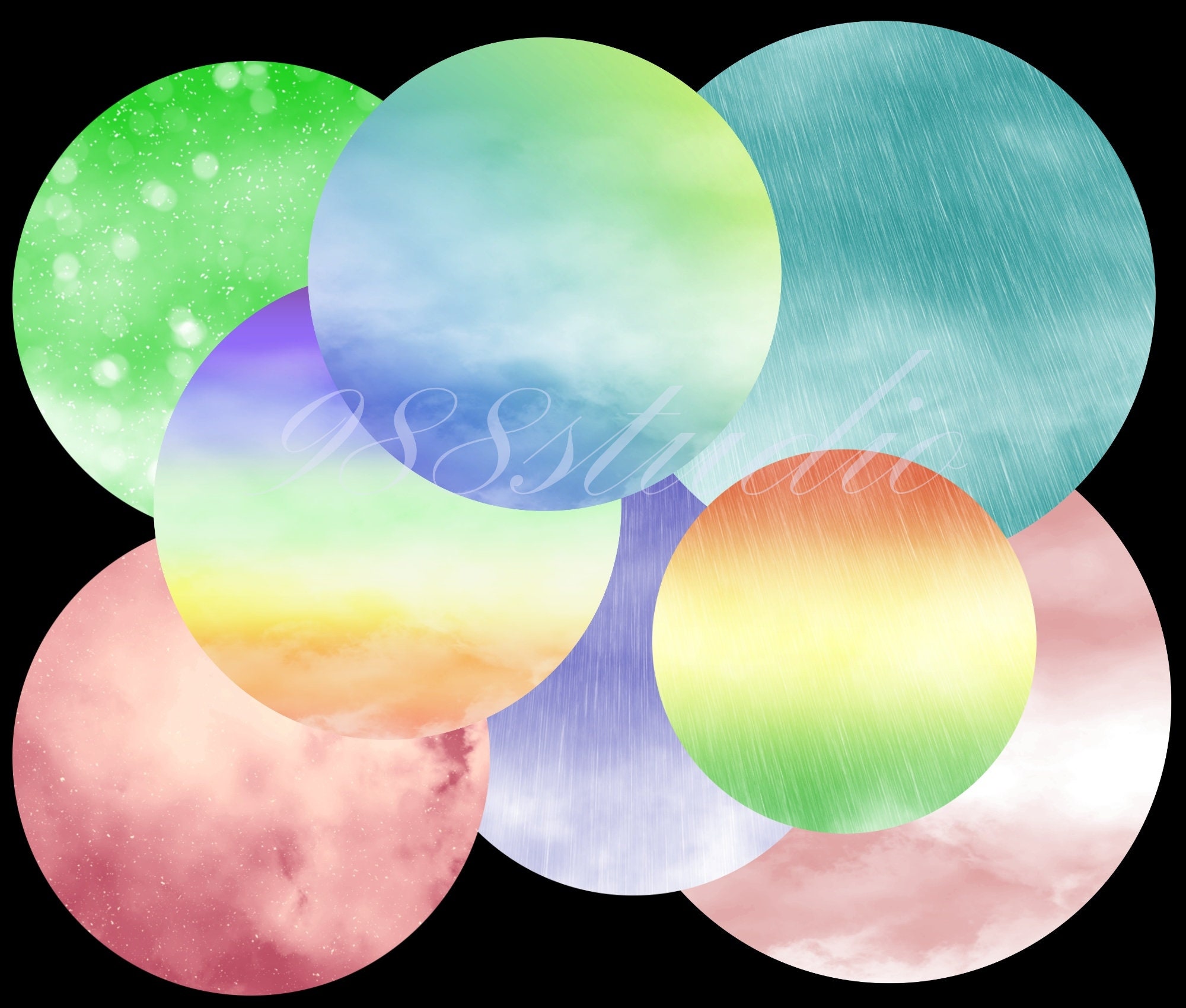 Sky Round Png Round Clipart Cloudy Background Color Round coaster Art ...