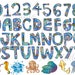 Water Animal Alphabet Png, Pdf, Sea Animal Font, Fish Letters Png ...