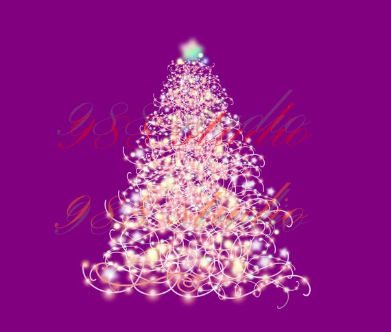 Sparkle Christmas Tree Png Glitter Tree pink Christmas Tree | Etsy
