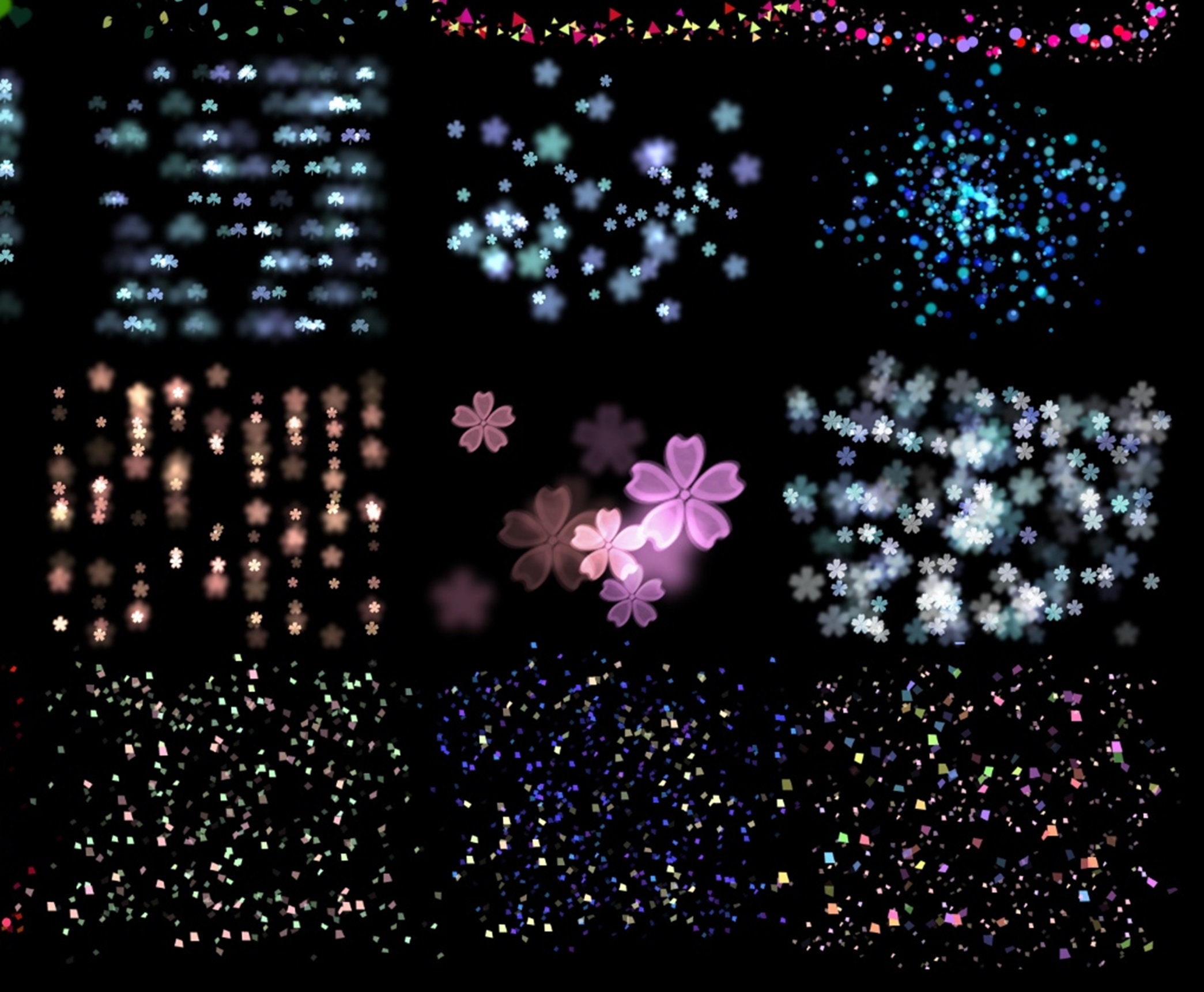 Confetti Transparent Png Glitter Overlay-30 Png Parkle - Etsy