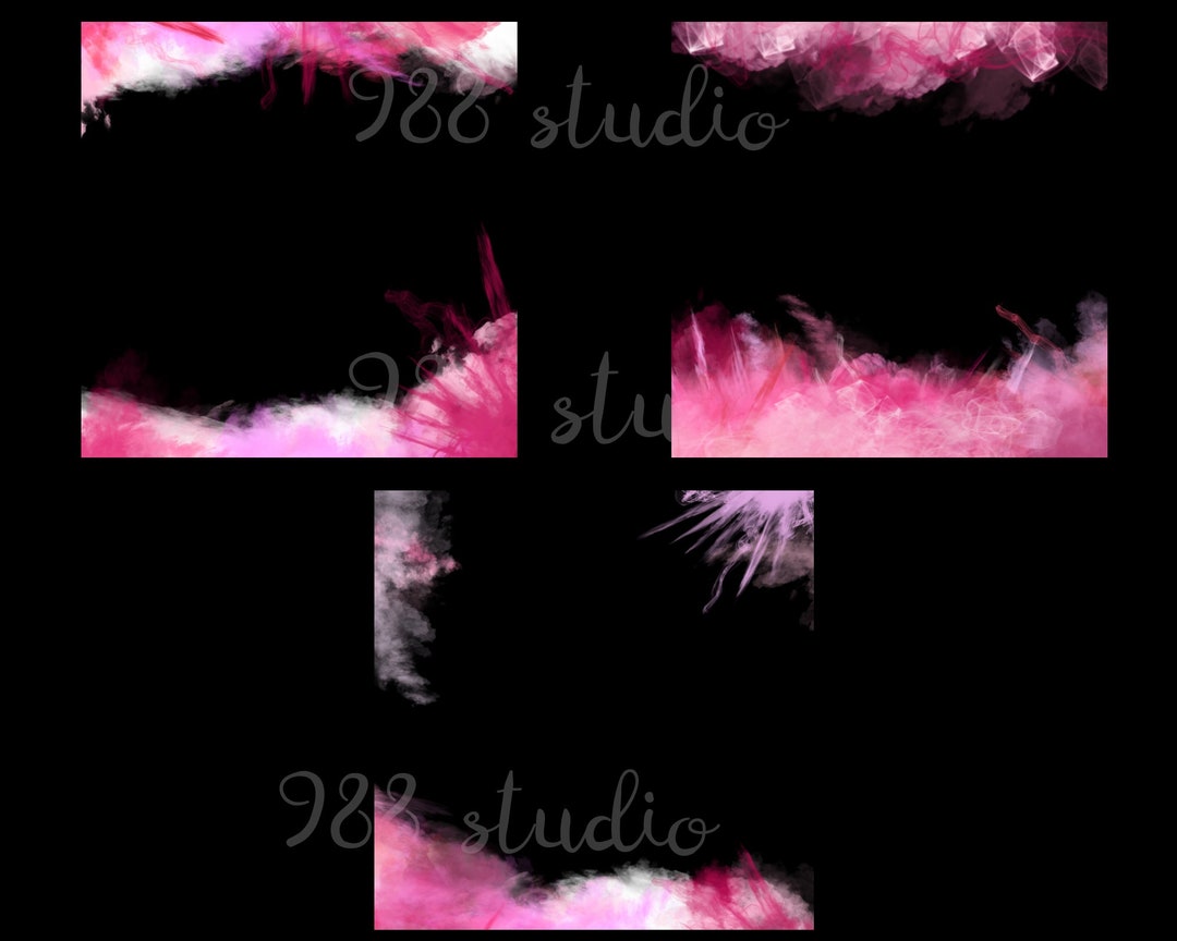 Pink Smoke Frame, Pink Element Png, Smoke Backdrop, 10x10 Art, Smoke ...