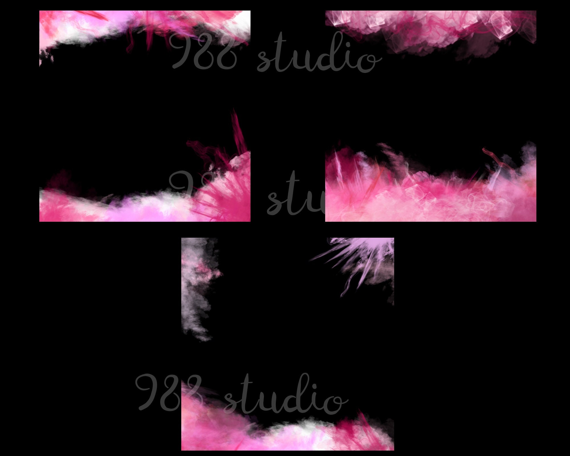 Pink Smoke Frame, Pink Element Png, Smoke Backdrop, 10x10 Art, Smoke ...