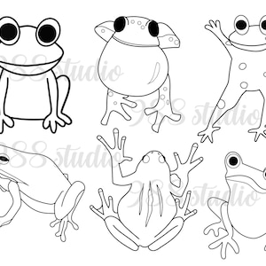 Frog Line Drawings, Frog Svg, Doodle Frog Png, Funny Frogs, Doodle Line ...