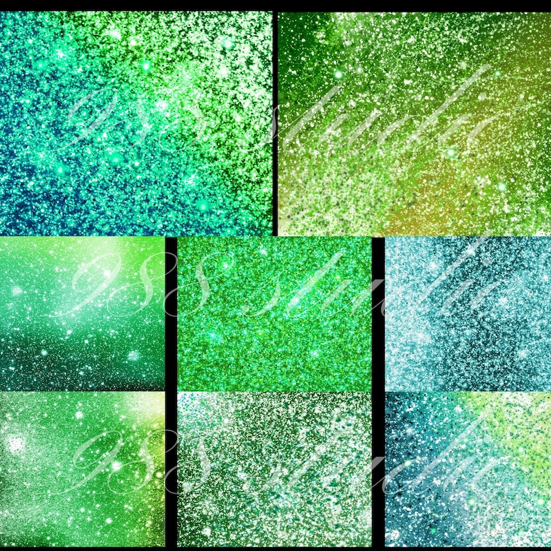 Green Glitter - Etsy