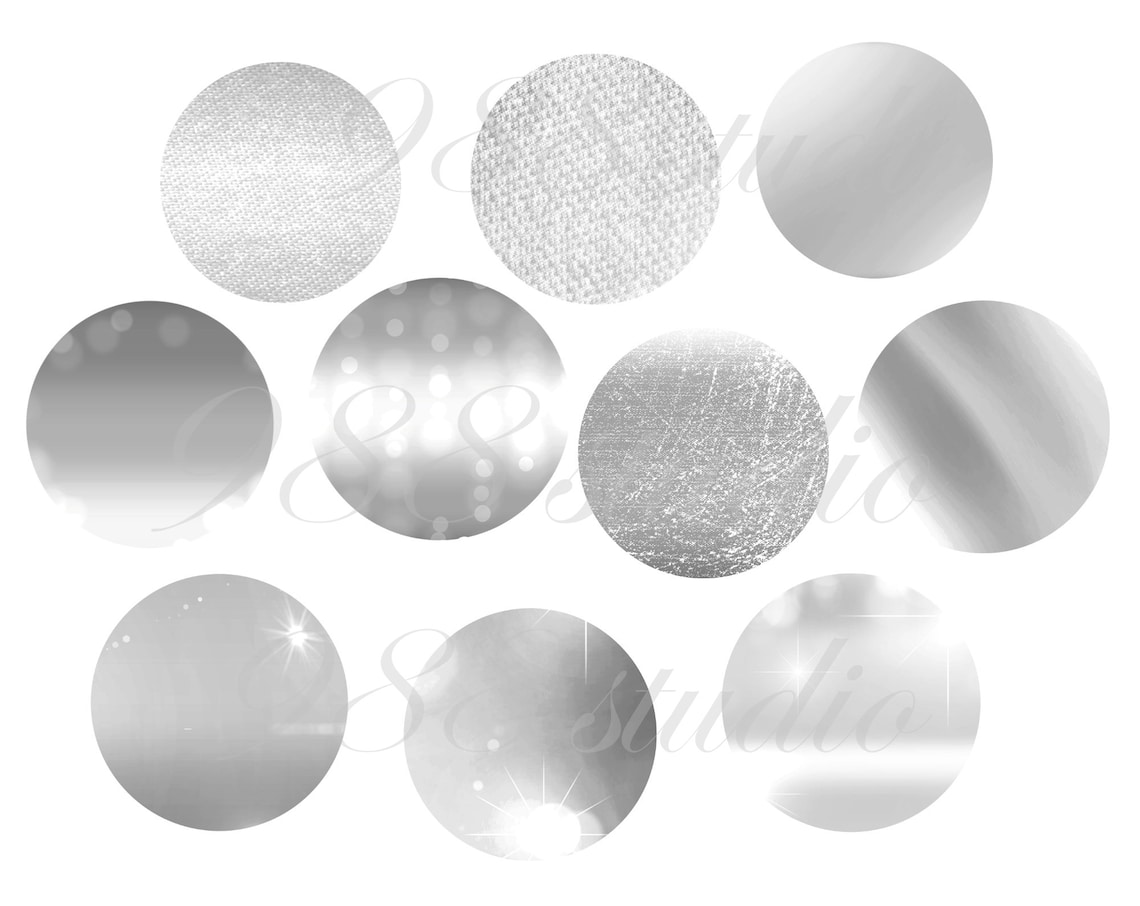 Fondo redondo plateado png círculo plateado png azul claro - Etsy España