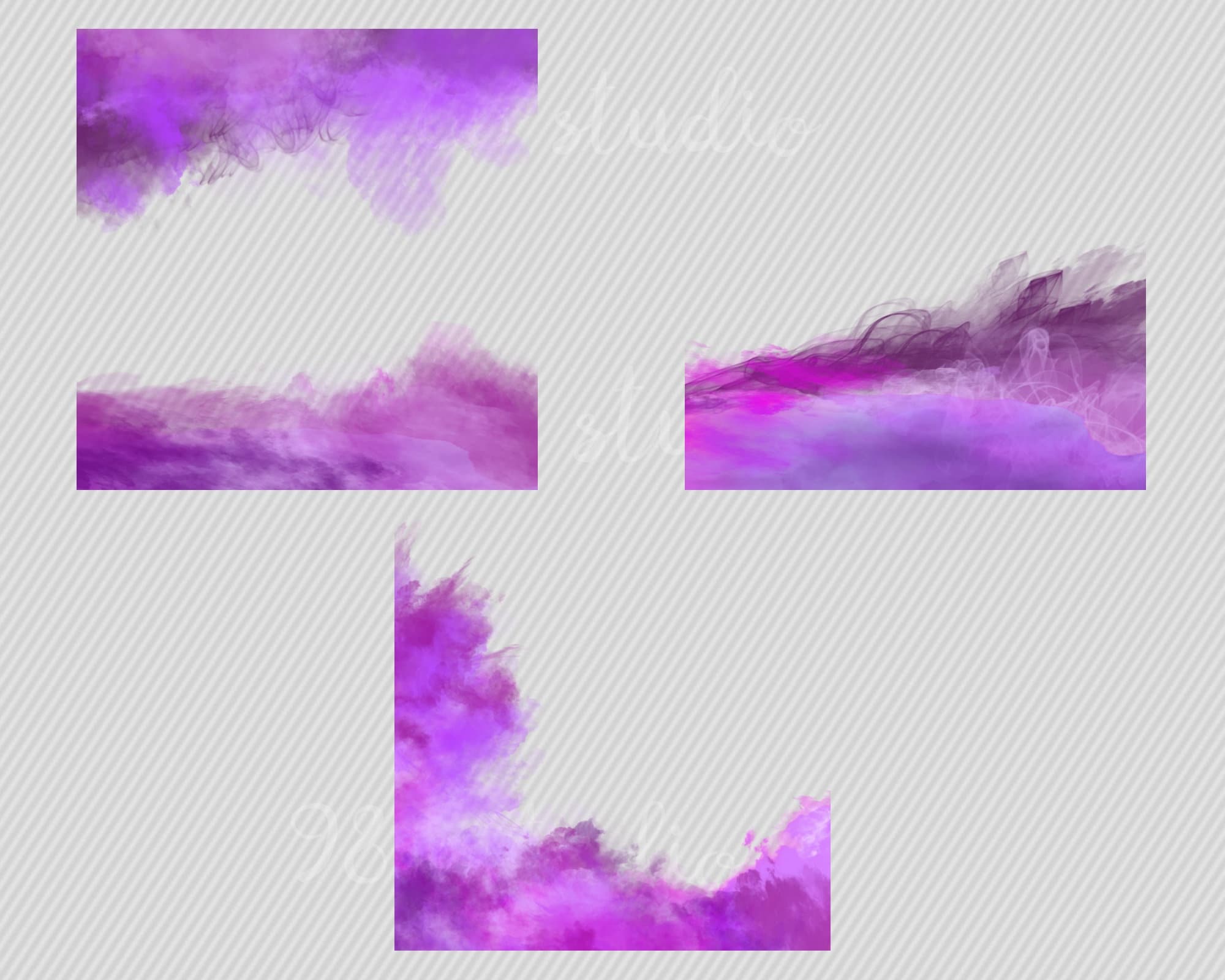 Purple Smoke Frame, Smoke Border Png, Purple Element Png, Smoke ...