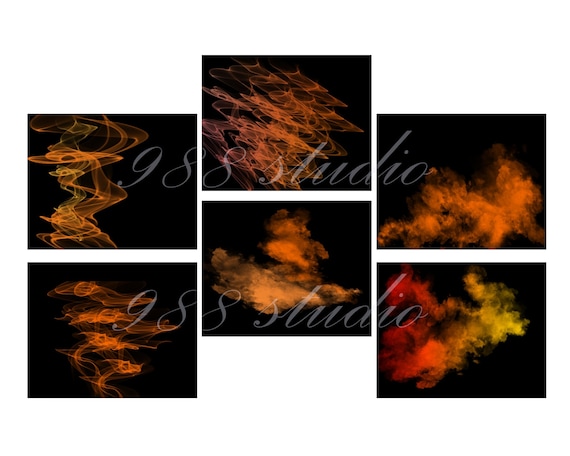 Orange Smoke Background Png Orange Black Background fog - Etsy