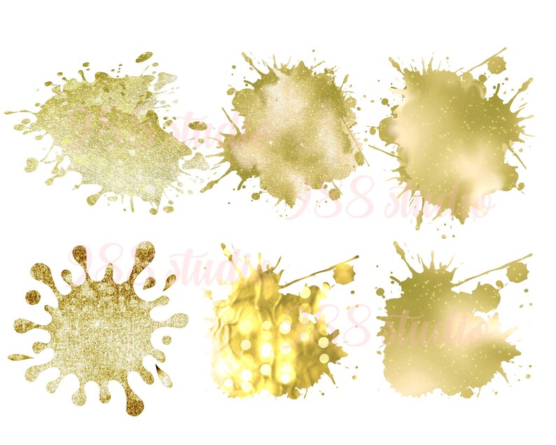 Gold Splash Png, Splashes of Color Png Gold Paint Splatters, Gold ...