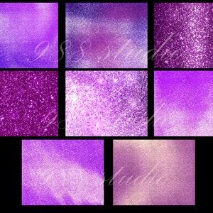 Purple Glitter Background Png- Texture Art- Purple Digital Paper ...