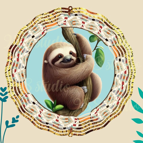 Sloth Art - Etsy