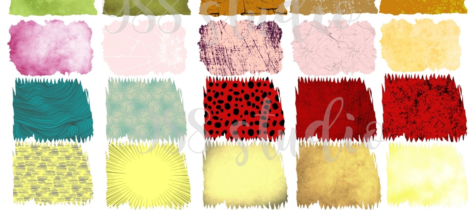 30 Torn Edge Paper Clip Art Texture Background Png Paper Clip Art ...