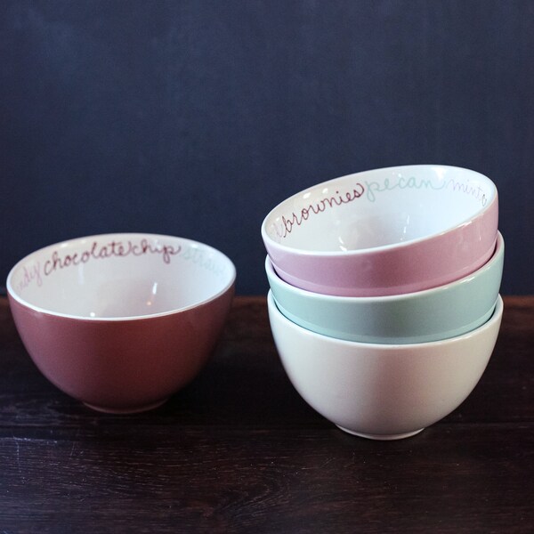Ceramic Ice Cream Bowls - Etsy