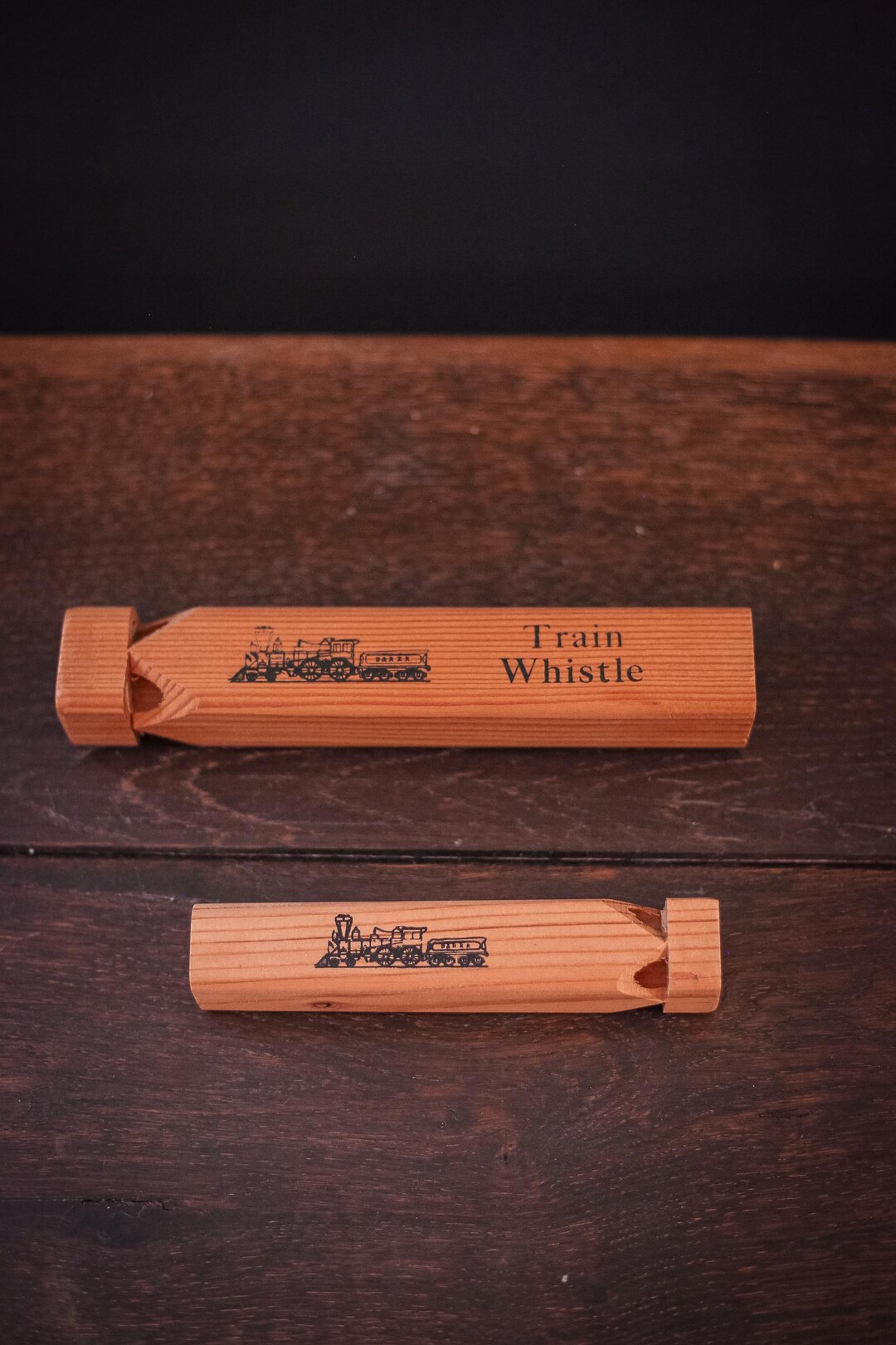 Vintage Wooden Train Whistles select Size From Dropdown - Etsy