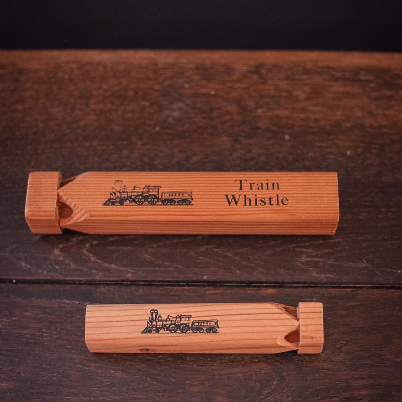 Wooden Toy Train Whistle - Etsy