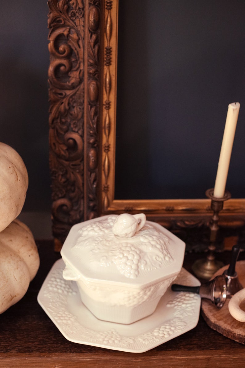 Soup Toureen With Lid Grape Clusters Made in USA Calif - Etsy