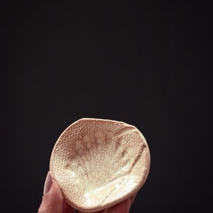 Hand Formed Shell Imprint Dishes - Vintage Petite Ceramic Decorative ...