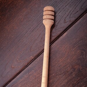 Wooden Honey Dipper With Long Handle - Vintage Turned Wood Honey Scoop ...