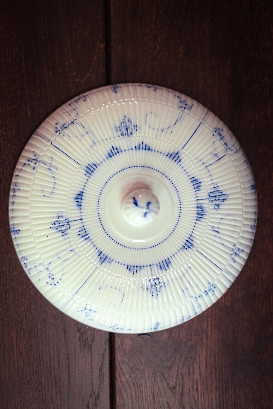 Antique Villeroy & Boch Dresden Blue Fluted - Hand Painted Blue White ...