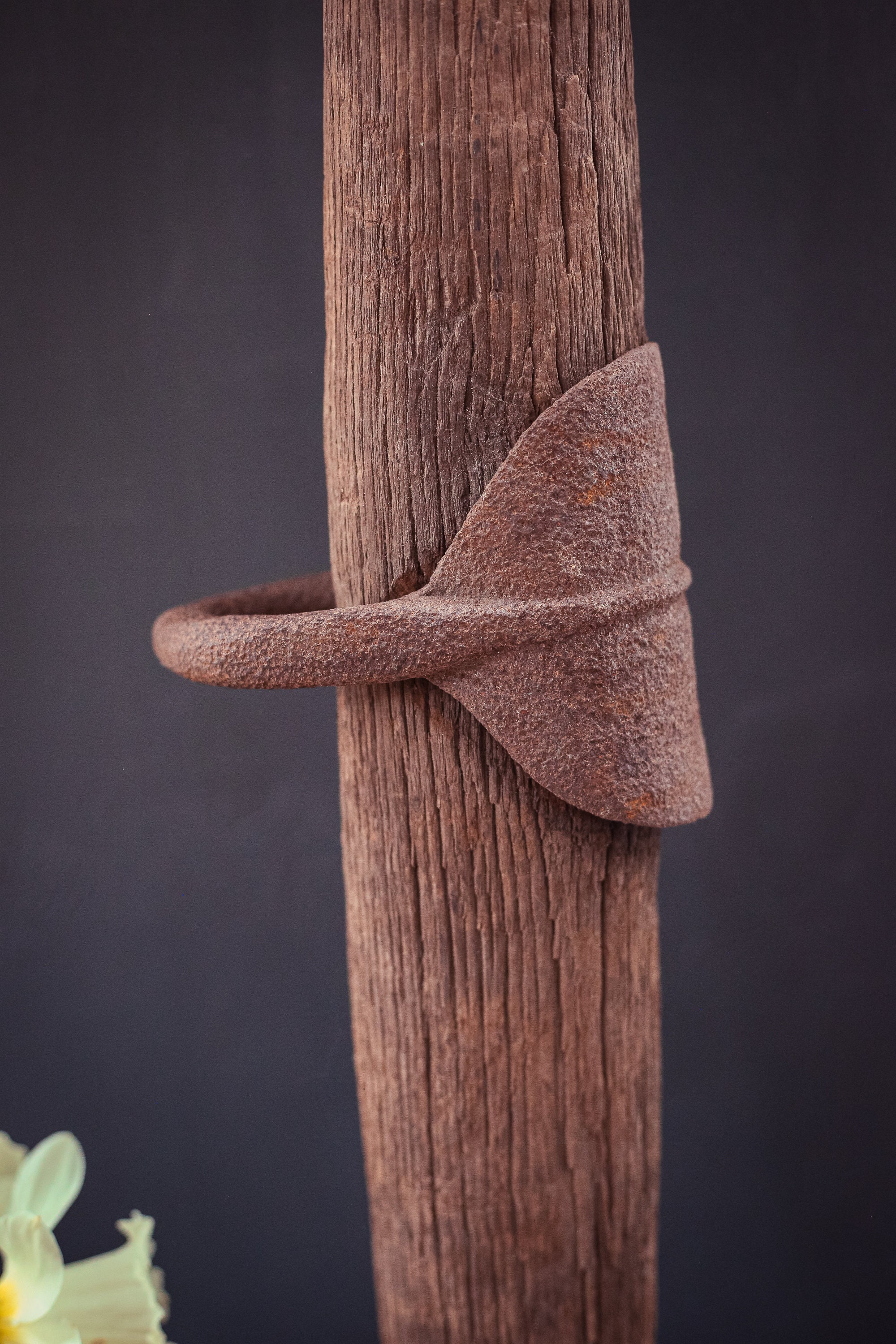 Antique Wood and Metal Yoke - Large 3 Foot Long Single Hitch Wooden Cow ...