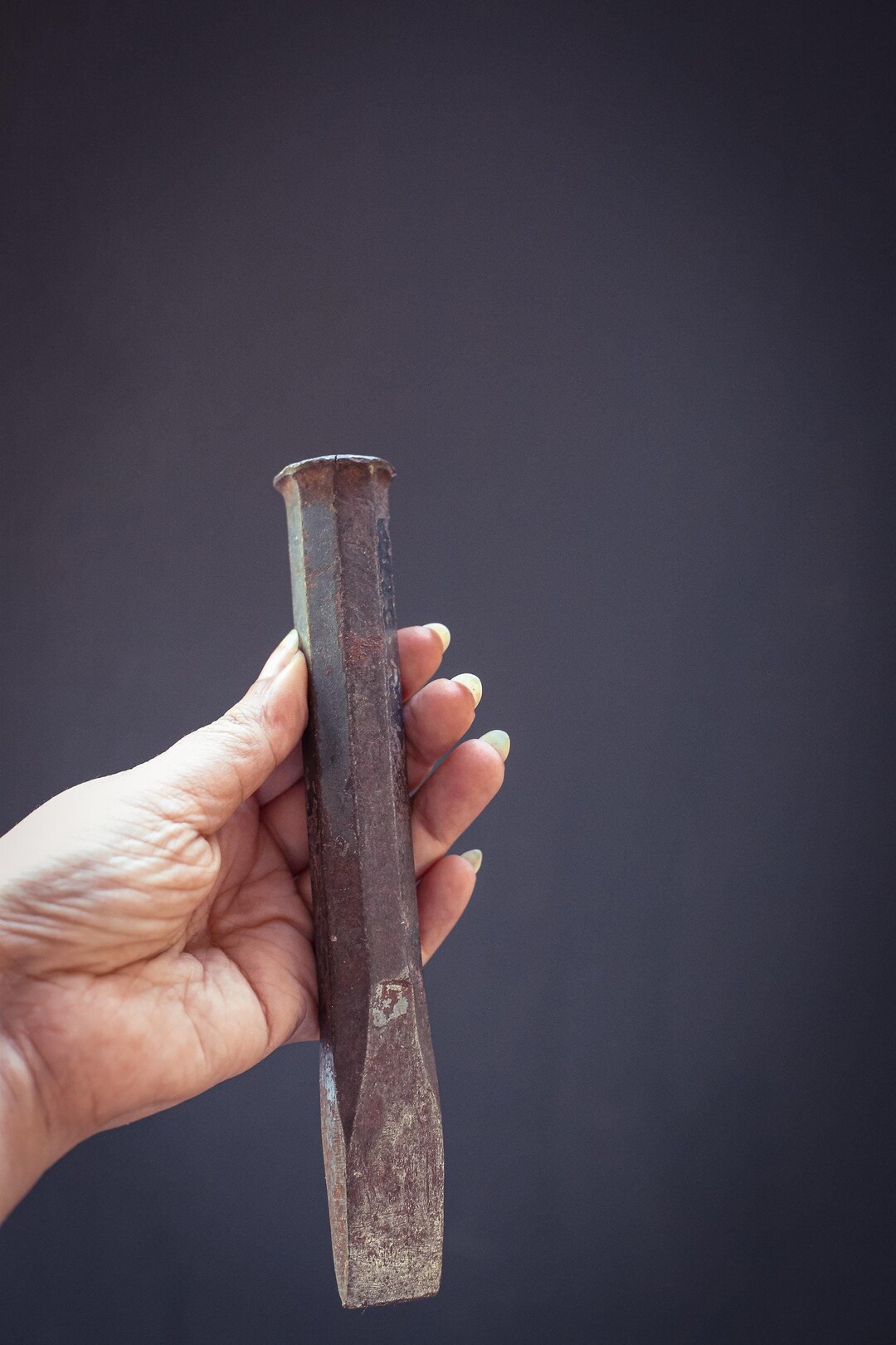 Antique Iron Ice Chisel - Vintage Ice Metal Tool - Etsy