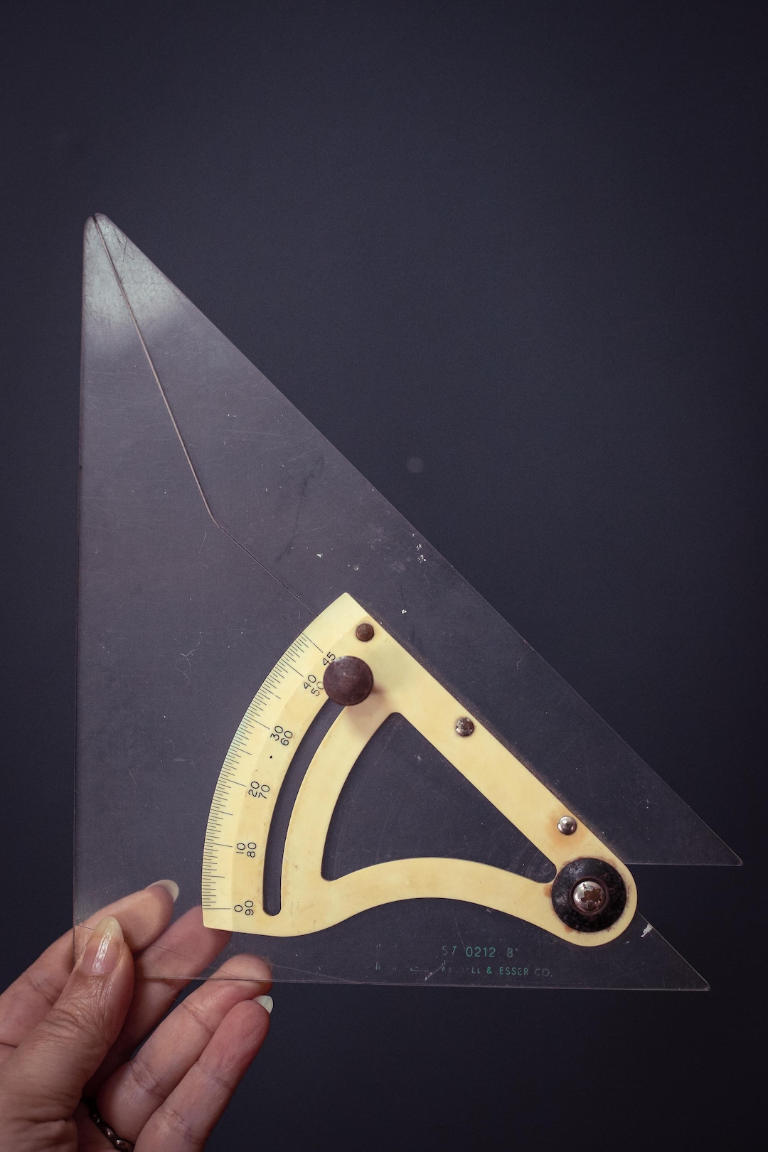 Adjustable Drafting Triangle Keuffel & Esser - Vintage Drafting ...