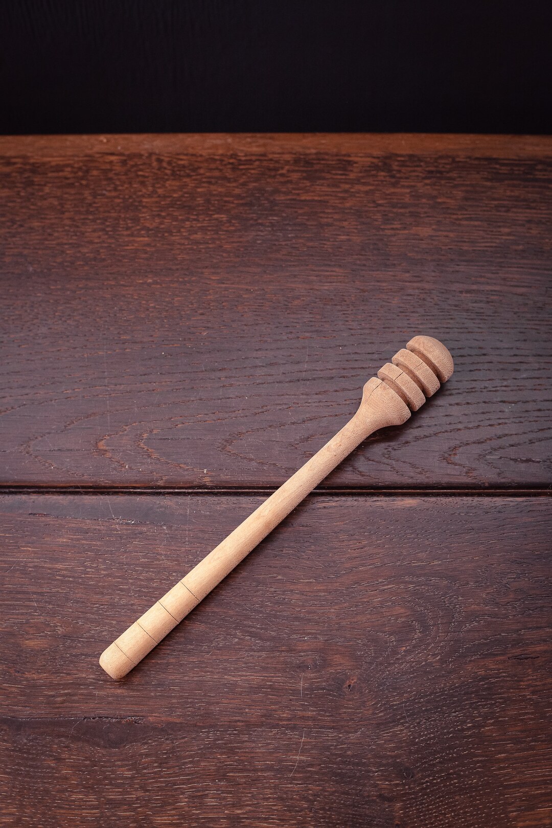 Wooden Honey Dipper With Long Handle - Vintage Turned Wood Honey Scoop ...