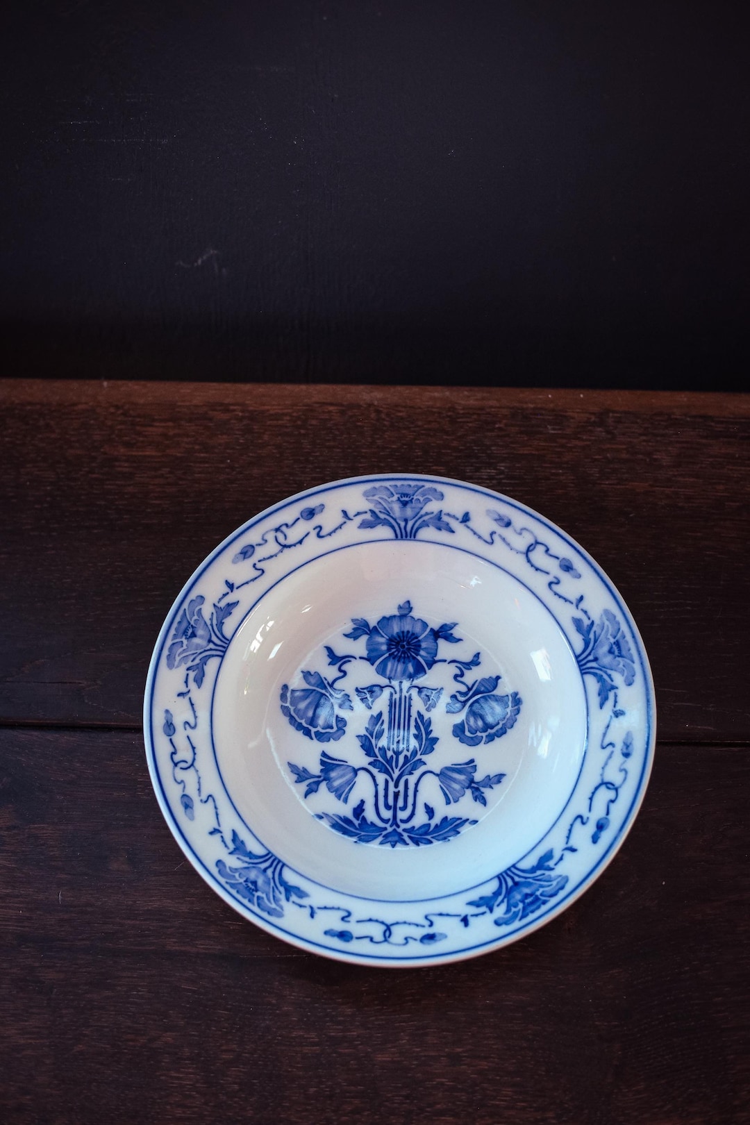 Villeroy and Boch Dresden Blue White Bowl - Vintage Ironstone Blue Flow ...