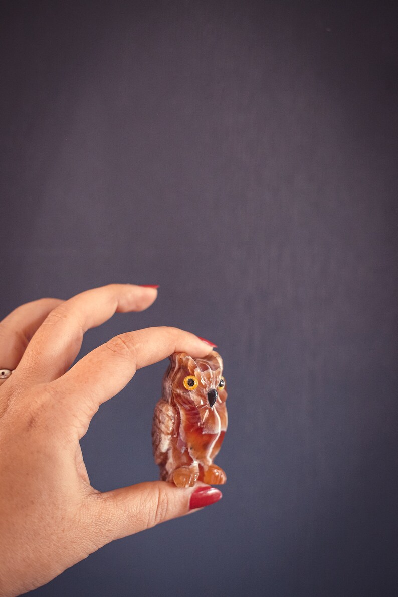 Collection of Small Owl Art Objects in Various Materials - Etsy