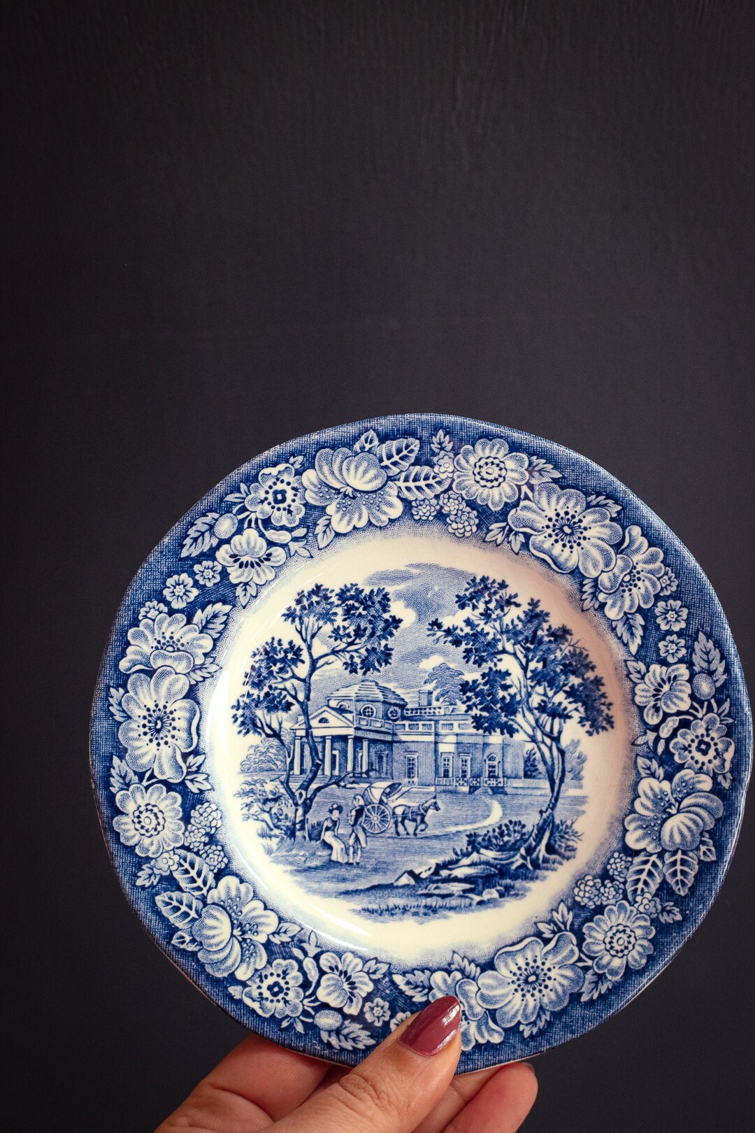 Liberty Blue Bread Butter/dessert Plate - Collectible Blue White ...
