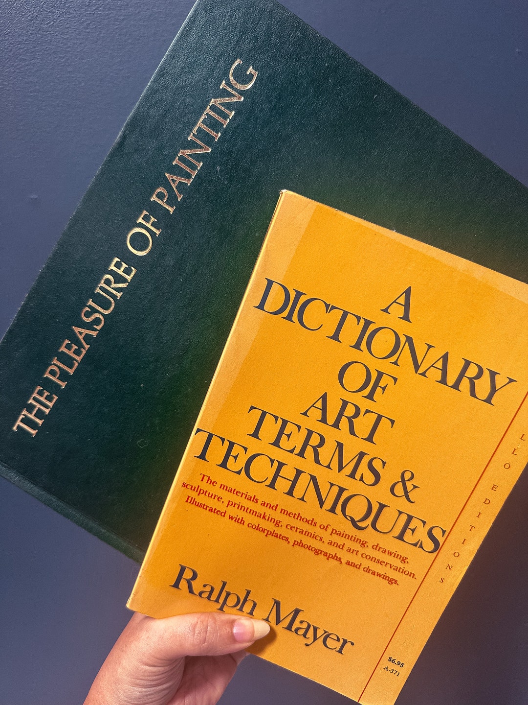 1970’s Art Reference Books the Pleasure of Painting and A Dictionary of ...