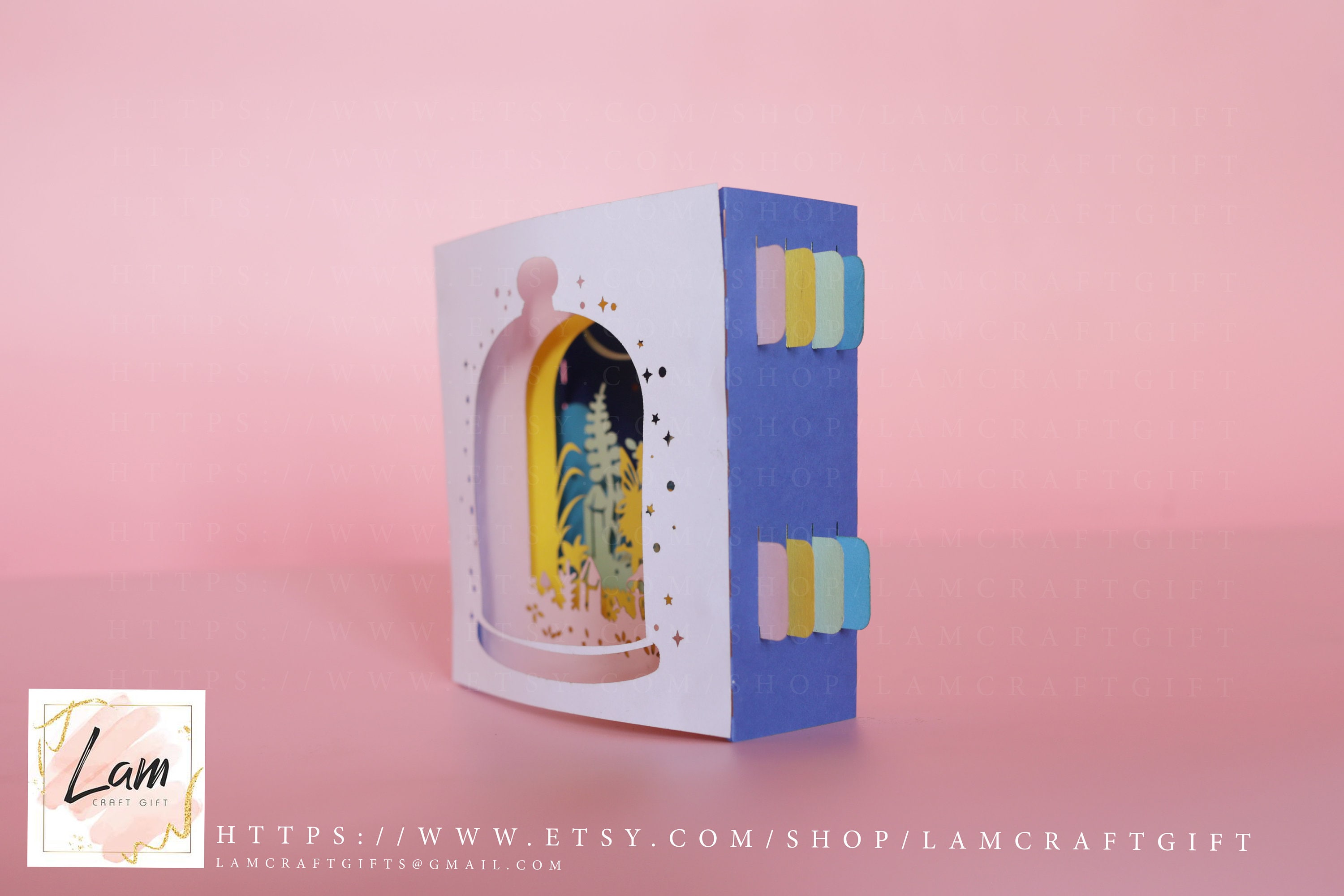 Tinker Fairy Story 3D Popup Card, Gift Card, Tunnel Card, Paper Cut ...