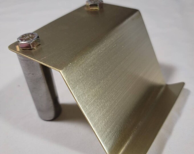 Personalized Handmade Steampunk Brushed Brass Phone Stand With Solid ...
