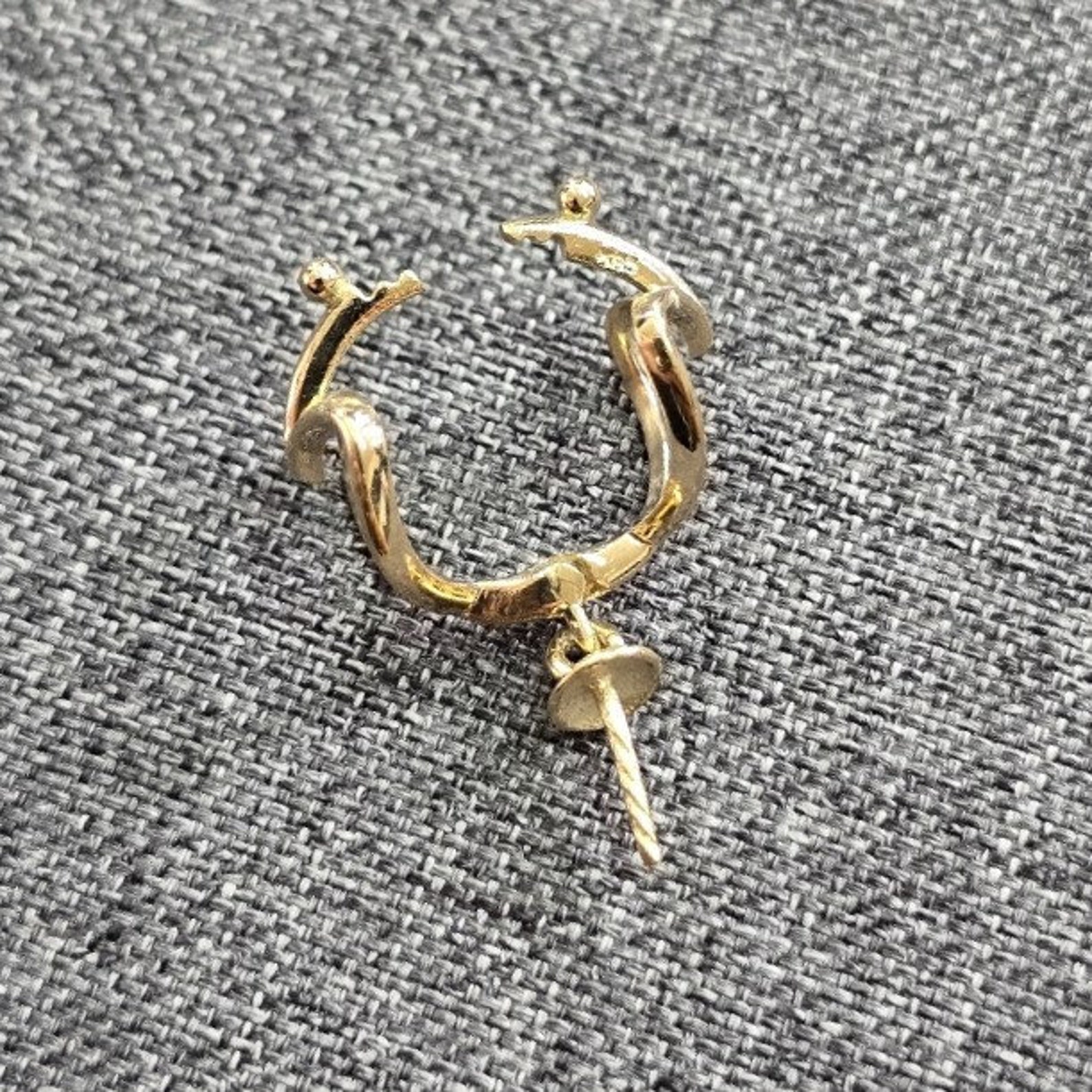 14K Heart Cage Enhancer Pearl Pendant Setting - Etsy
