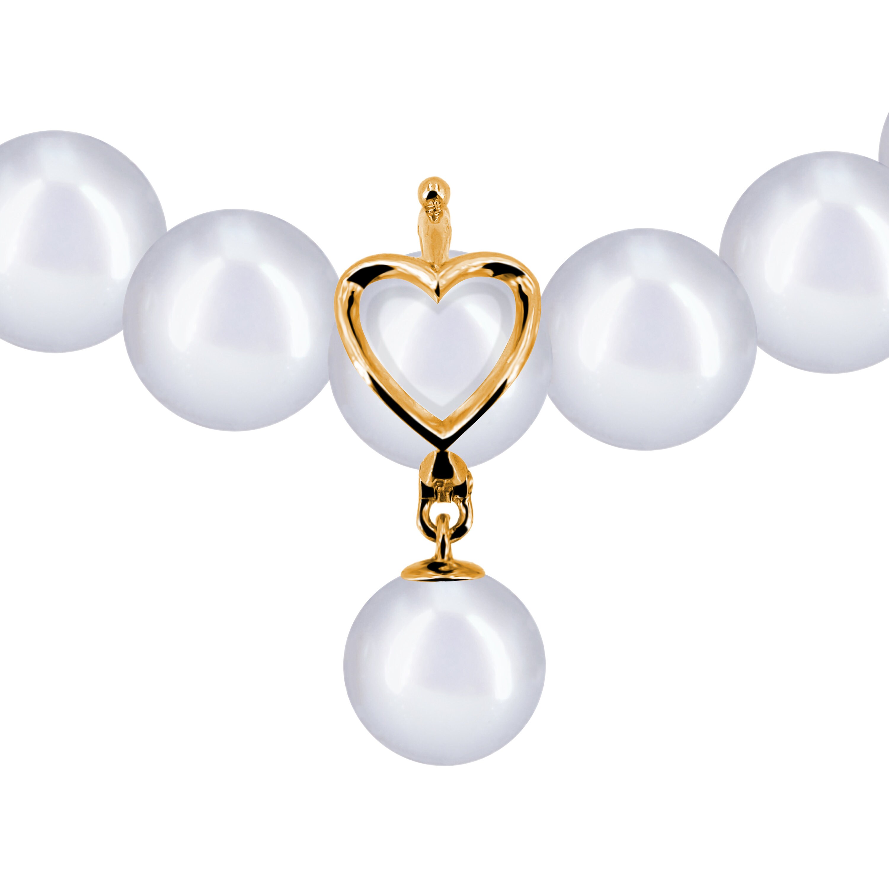 14K Heart Cage Enhancer Pearl Pendant Setting - Etsy
