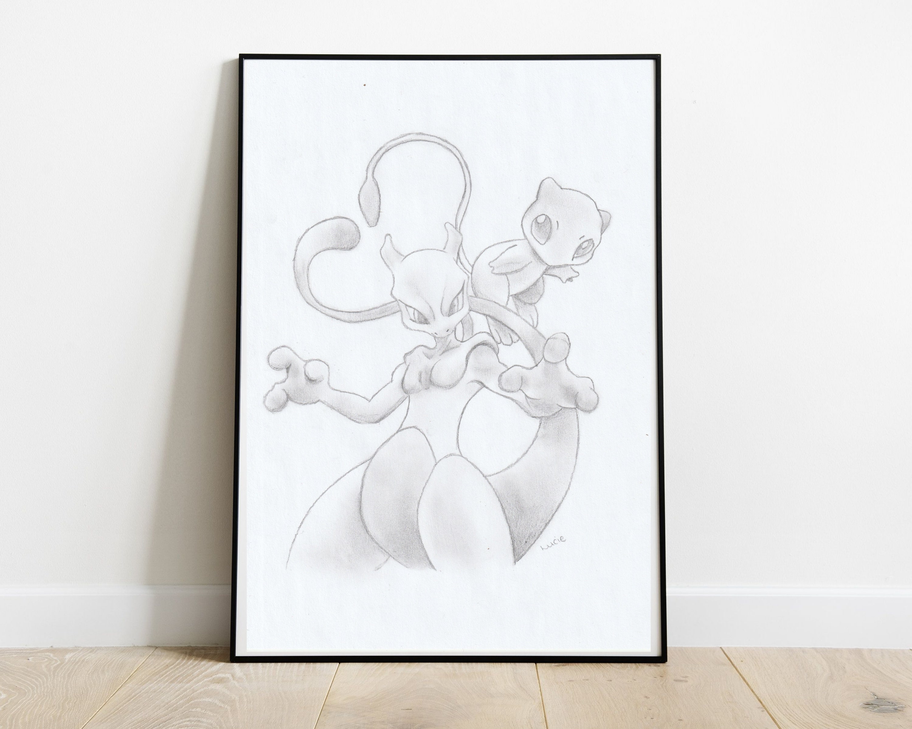 Mew And Mewtwo Drawing