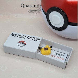 My Best Catch Pokemon Novelty Matchbox Mini Pikachu Boyfriend Gift ...