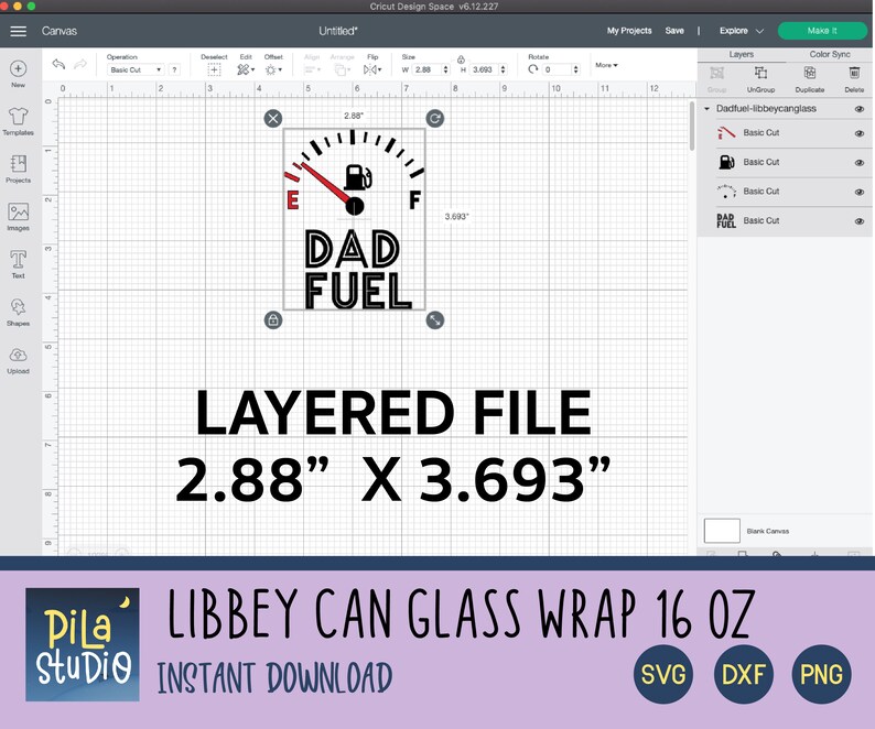 Dad Fuel Glass Wrap Svg Fathers Day Can Glass Full Wrap - Etsy